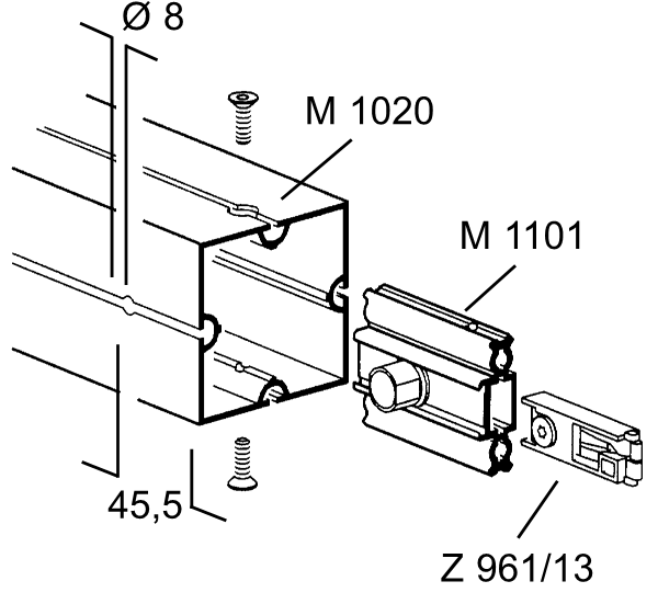 M1020.01 マキシマライト80角（柱） – OCTANORM